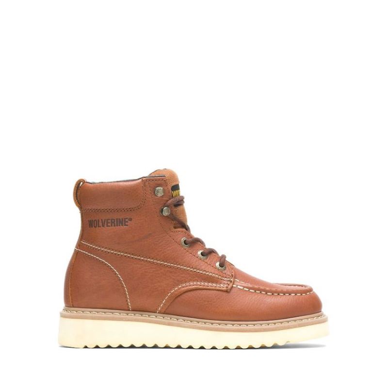 WOLVERINE CANADA MEN S MOC TOE STEEL TOE EH 6 WORK BOOT Tan WLCA18312M WOLVERINE CANADA MEN S MOC TOE STEEL TOE EH 6 WORK BOOT Tan WLCA18312M